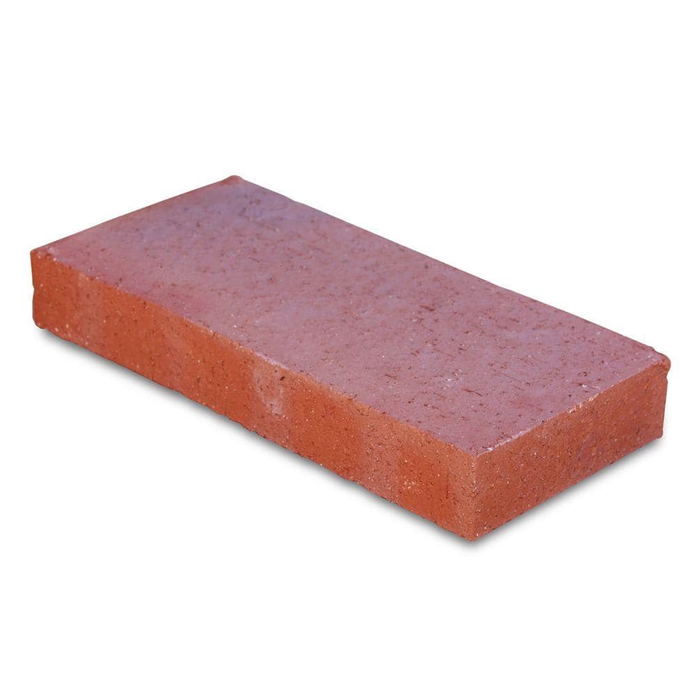 Traveler 11.5 in. x 5.5 in. x 1.63 in. Red Clay Flash Paver 076122000 ...