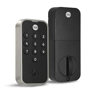 Yale Electronic Deadbolt Door Lock with Keypad and Keyed Access, Black ...