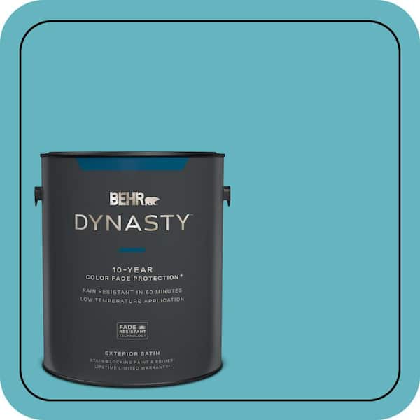 BEHR DYNASTY 1 gal. #MQ4-51 Adonis Satin Enamel Exterior Stain-Blocking ...