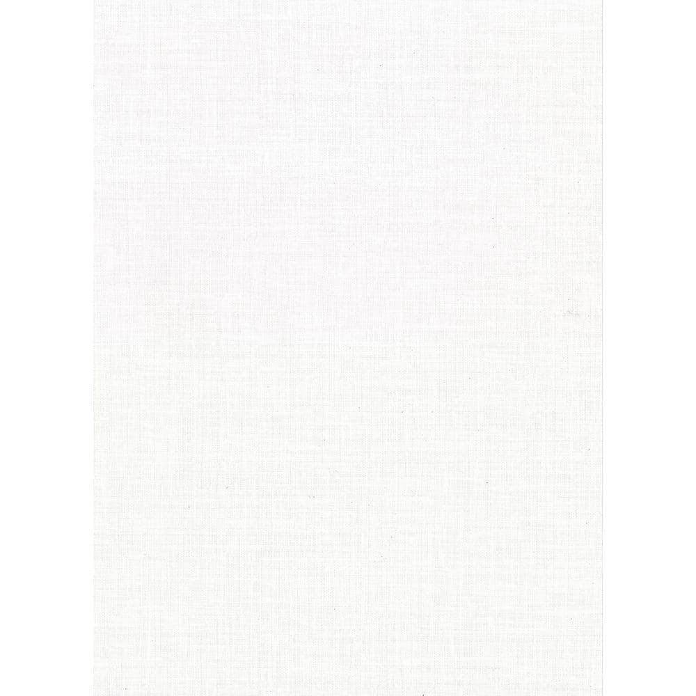 Warner Upton White Faux Linen White Wallpaper Sample 2921-50315SAM ...