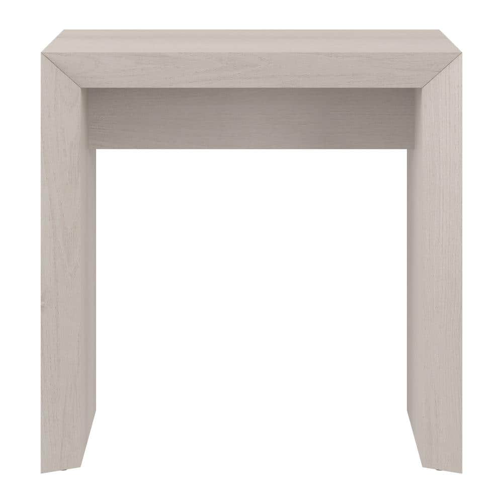 Meyer&Cross Oswin 22 in. Alder White Rectangular MDF Top End Table ...