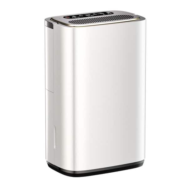 50 pt. White Dehumidifier for Home and Basement, 4500 sq. ft., Drain ...