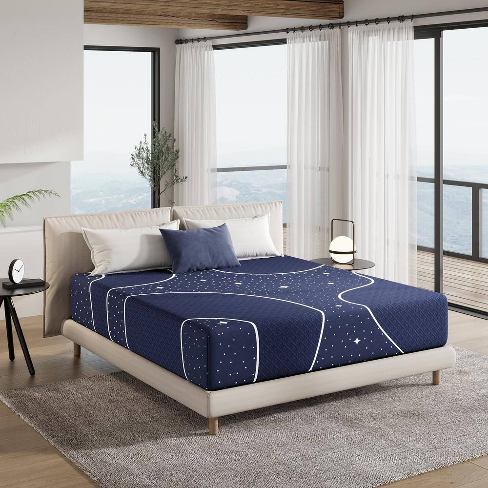 Sweetnight Comfort Plus King Medium Firm 10 in. Hybrid Mattress ...