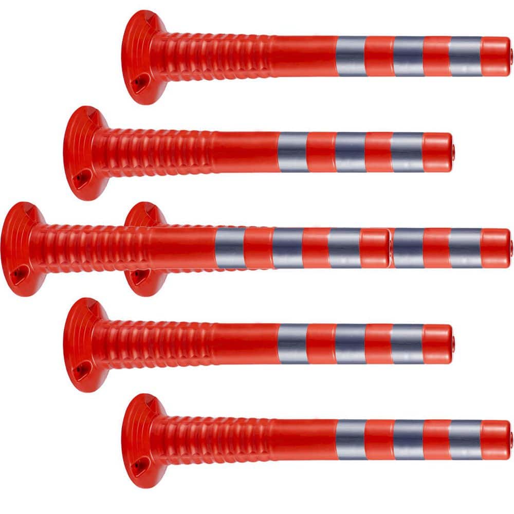 SKYSHALO Traffic Delineator, 6 PCS Posts Channelizer Cone, Delineator ...