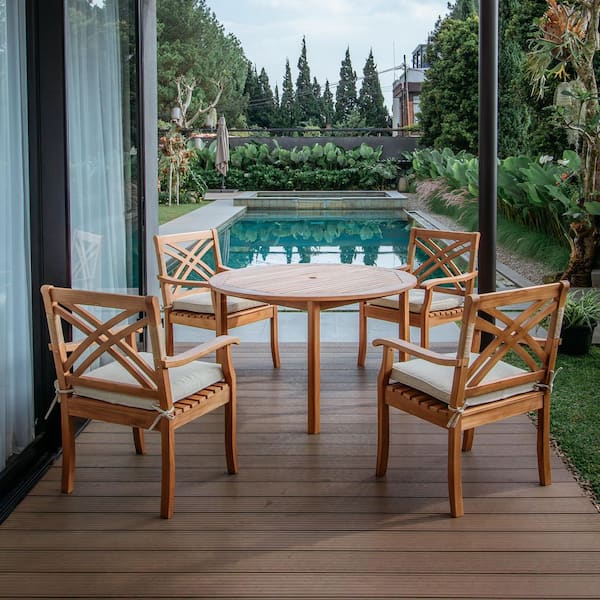 Reviews for Cambridge Casual Carmel 5-Piece Premium Indonesia Teak Wood ...