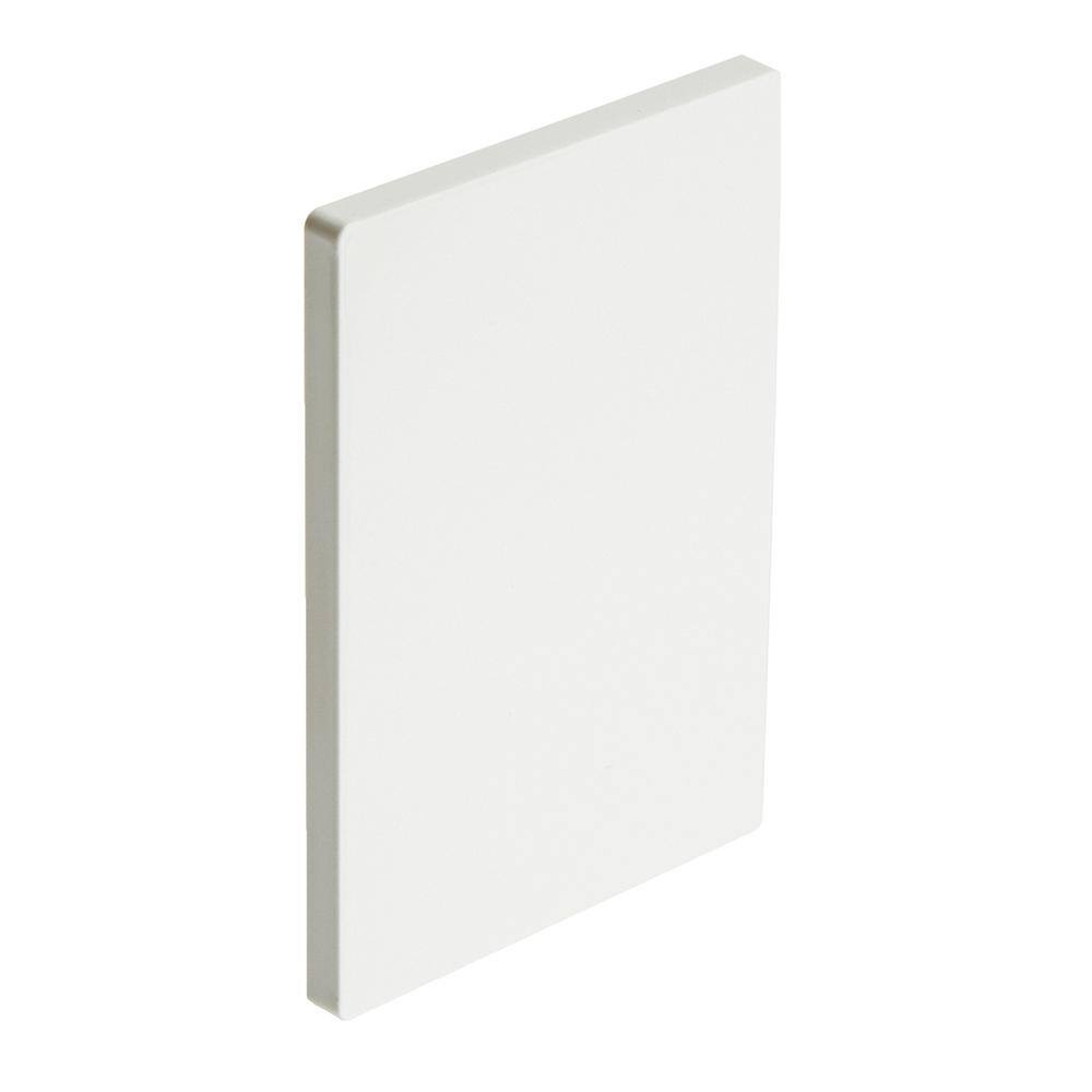 Hampton Bay Maple Hill White 1-Gang Blank Plate Plastic Wall Plate ...