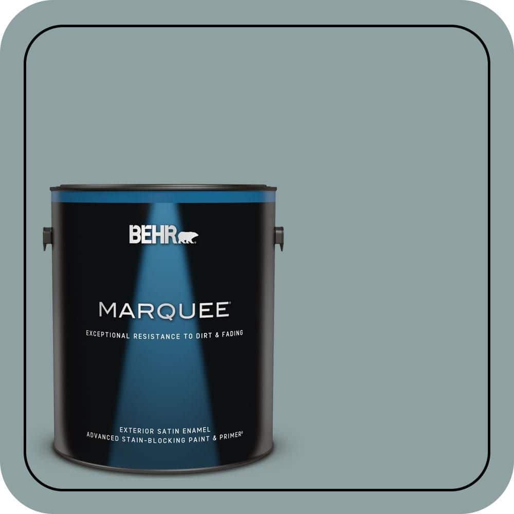 BEHR MARQUEE 1 gal. #N440-4 October Sky Satin Enamel Exterior Paint ...