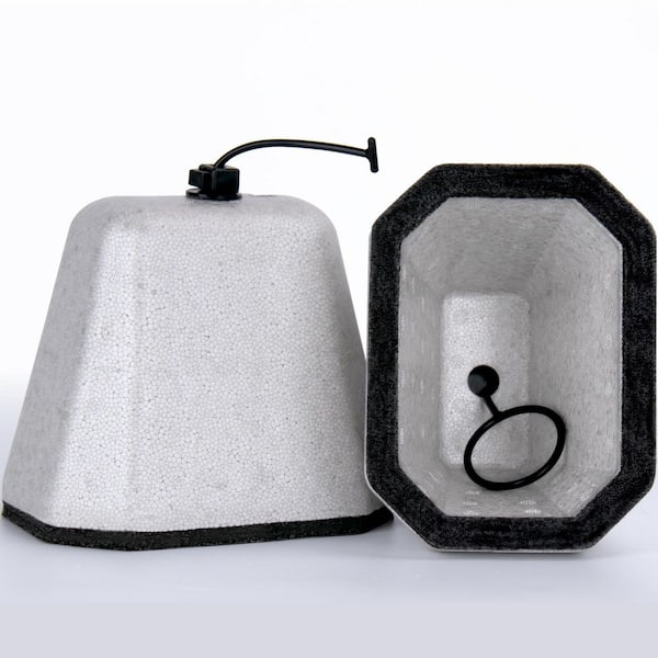 Winter 6 in. Gray Outdoor Faucet Insulation Cover (2-Pack) HY124-6 ...