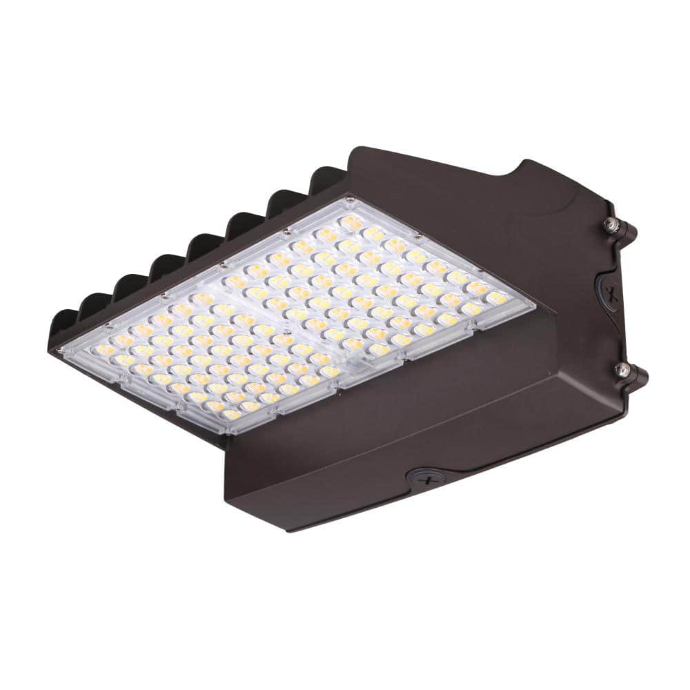 ETI LIGHTING 400-Watt Equivalent Full Cut-Off Integrated LED Bronze ...