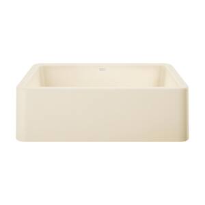 Blanco Ikon Farmhouse Apron Front Granite 33 in. x 19 in. Single Bowl ...