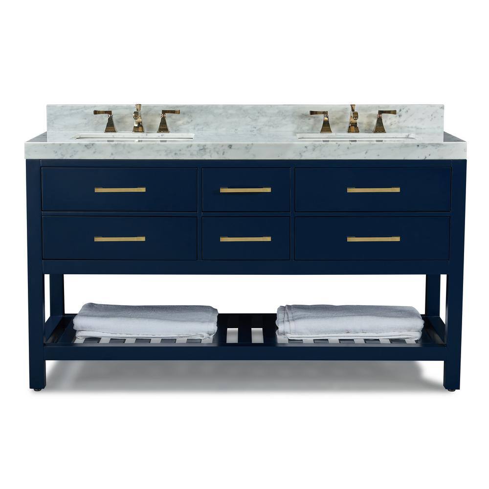 Ancerre Designs Elizabeth 60 in. W x 22 in. D Bath Vanity in Heritage ...
