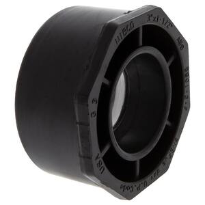 NIBCO 4 in. x 3 in. ABS DWV Spigot x Hub Flush Bushing C58012FHD43 ...