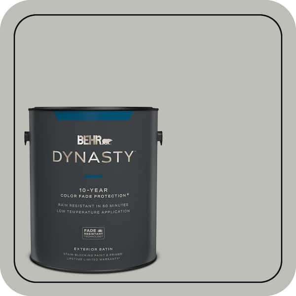 BEHR DYNASTY 1 gal. #PPU24-17 Hailstorm Gray Satin Enamel Exterior ...