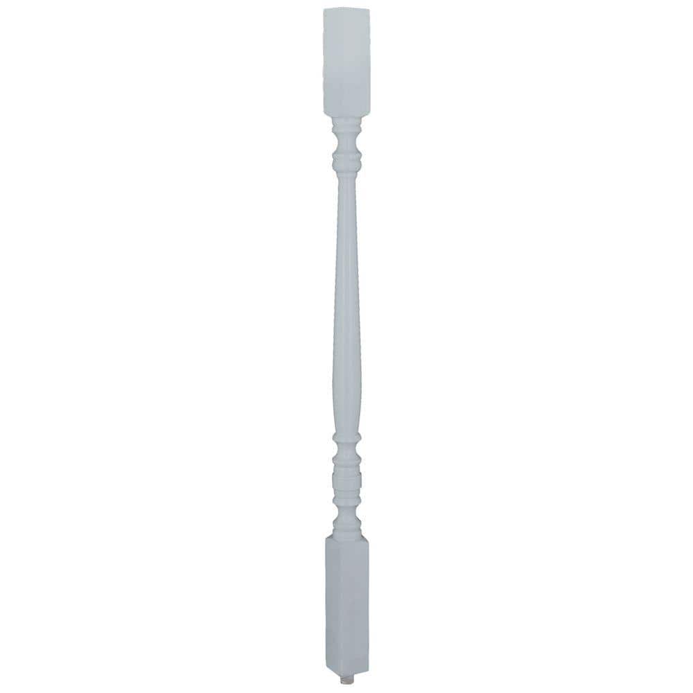 EVERMARK Stair Parts 42 in. x 1-3/4 in. 5105 Primed Square Top Wood ...
