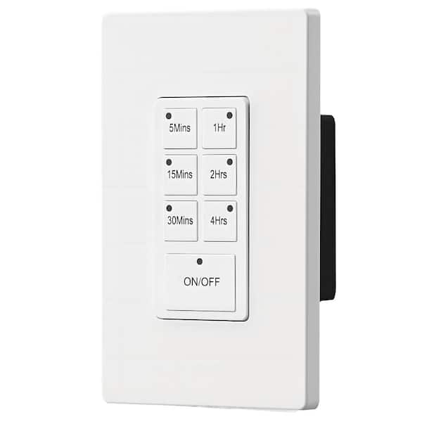 DEWENWILS 15A Indoor in Wall Timer Switch for Light, Always On/Off, 5 ...