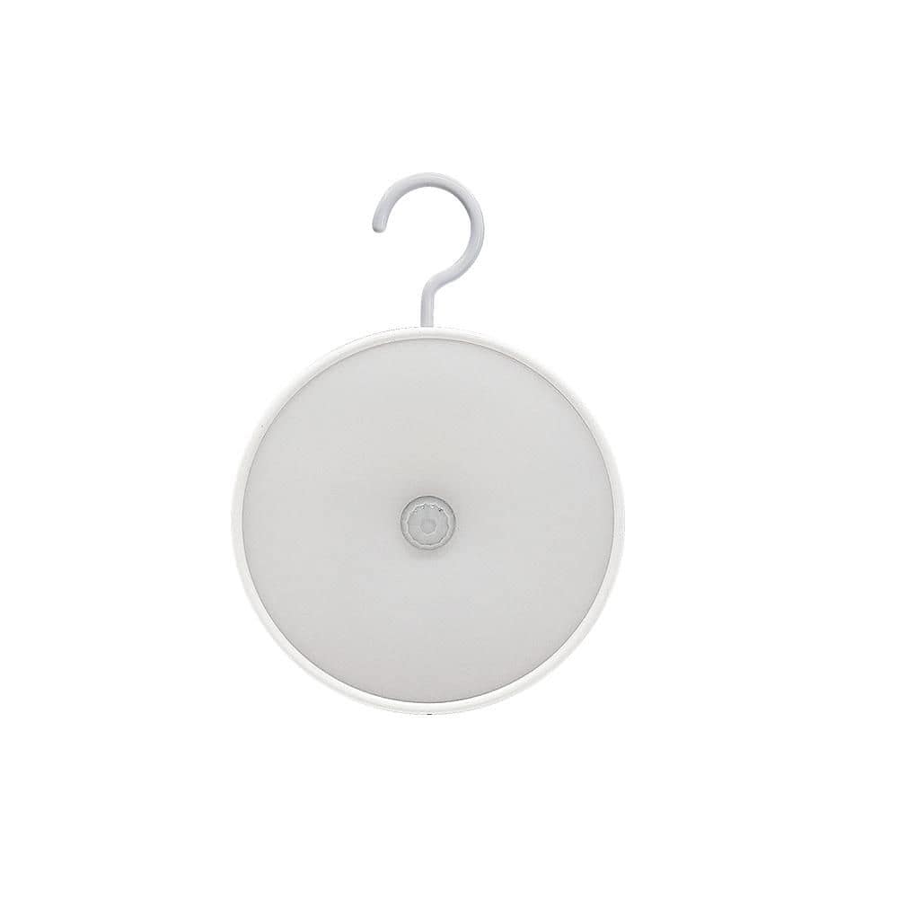 Sensor Brite Battery Operated 4-Light Soft White Integrated LED Puck ...