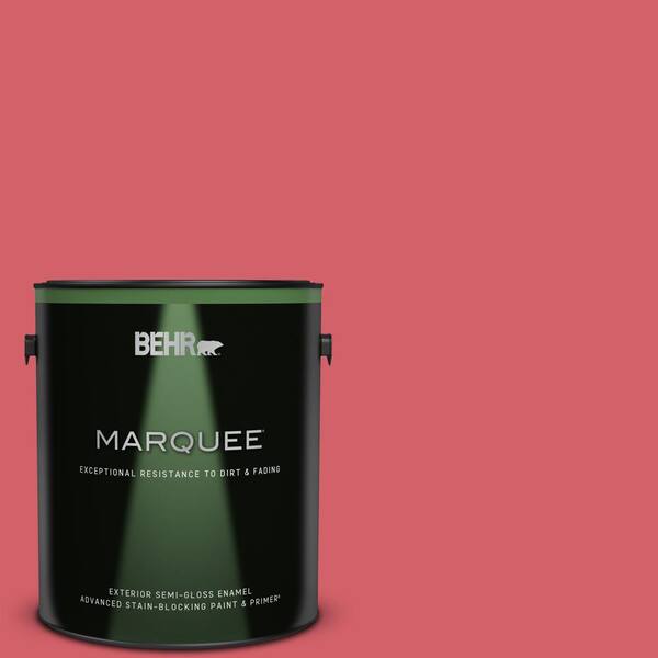 BEHR MARQUEE 1 gal. #140B-6 Italiano Rose Semi-Gloss Enamel Exterior ...