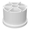 Formufit 1-1/4 in. Furniture Grade PVC Caster Fitting Insert in White ...