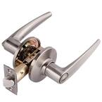 TOLEDO Antique Nickel Privacy Bed/Bath Door Lever Handle Set ...