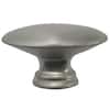 Laurey Nantucket 1-1/2 in. Satin Pewter Oval Cabinet Knob 52239 - The Home Depot