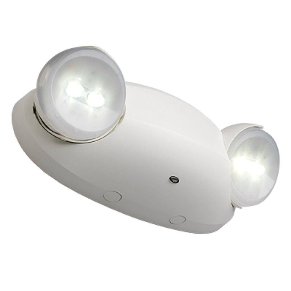 Lithonia Lighting Quantum 2-Light White Thermoplastic LED Emergency ...