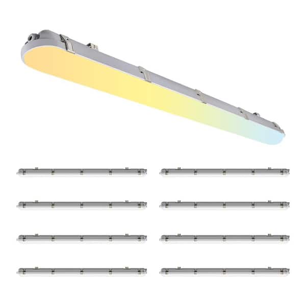 Haloitte 8ft. 300-Watt Equivalent 90-Watt Adjustable Lumen&CCT Linkable ...