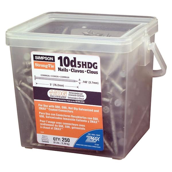 Simpson Strong-Tie Strong-Drive 10d x 3 in. SCN Smooth-Shank Connector ...