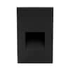 NICOR STW Vertical Wet Location Hardwired Black Integrated LED Step ...