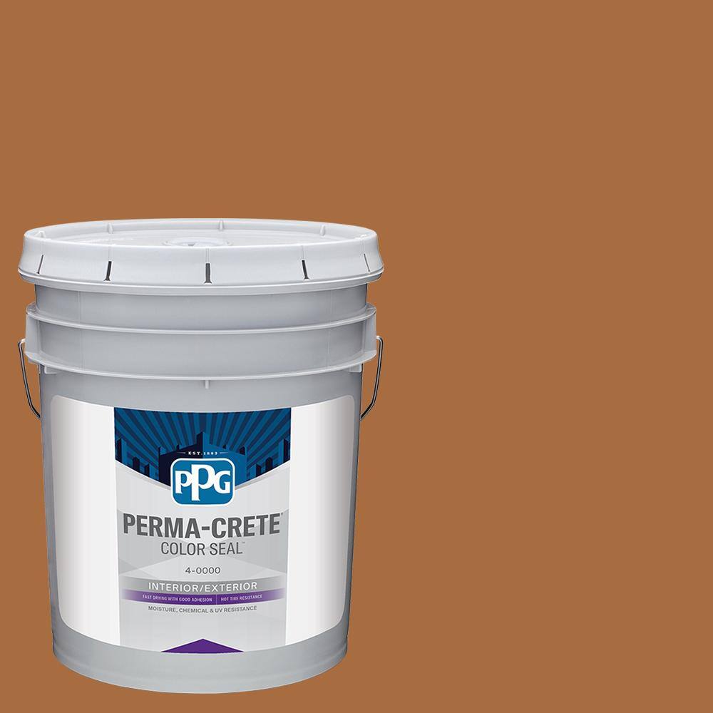 Perma-Crete Color Seal 5 gal. PPG16-22 Chaparral Satin Interior ...