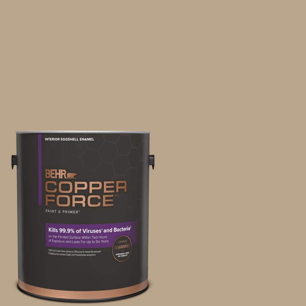 COPPER FORCE 1 gal. #710D-4 Harvest Brown Eggshell Enamel Virucidal and ...