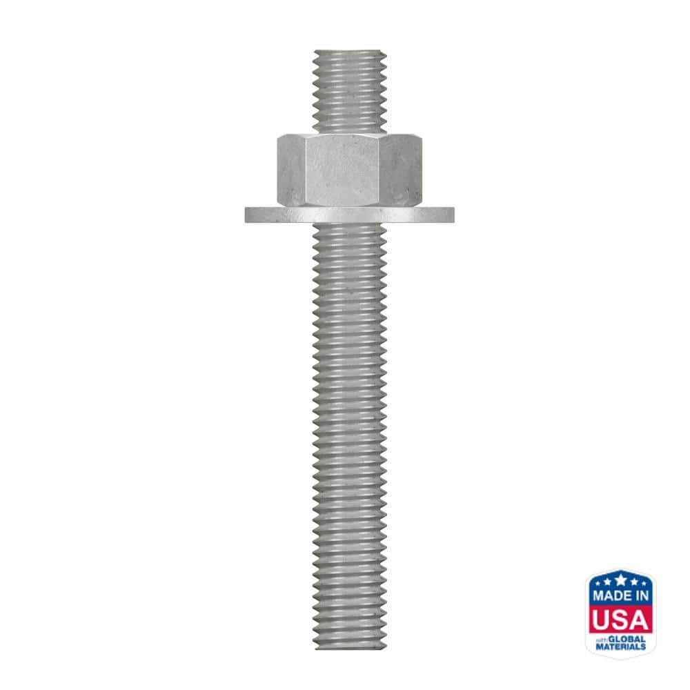Simpson Strong-Tie RFB 5/8 in. x 5 in. Hot-Dip Galvanized Retrofit Bolt ...