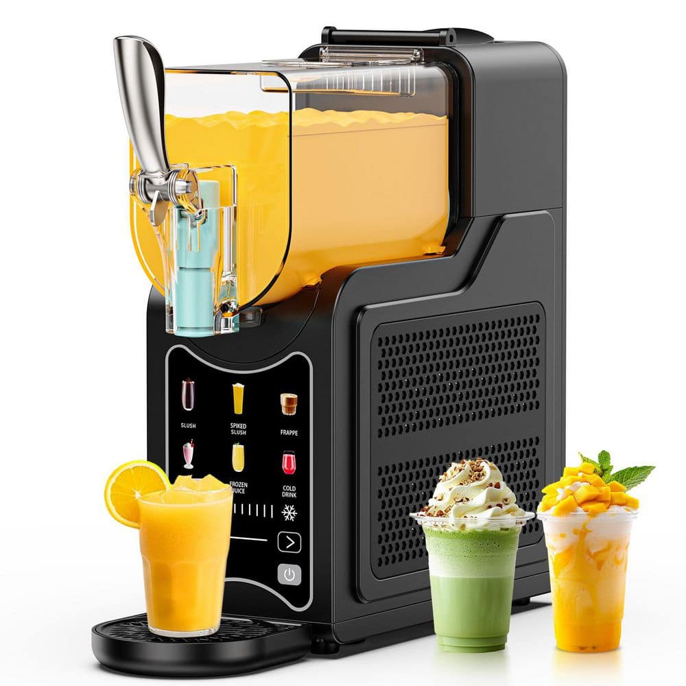 Gilati 88 oz. Drink and Slushie/Snow Cone Machine in Black with 6 ...