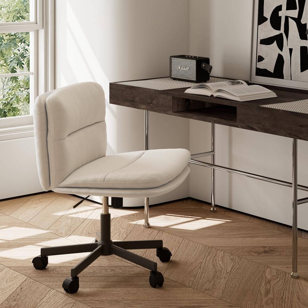 JEAREY Peel Contemporary Faux Leather Swivel Ergonomic Task Office ...