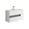 LUCENA BATH Vision 32 in. W x 18 in. D Bath Vanity in White and Grey ...