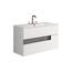 LUCENA BATH Vision 32 in. W x 18 in. D Bath Vanity in Grey and White ...