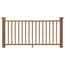ProWood 6 ft. Walnut-Tone Southern Yellow Pine Stair Rail Kit with B2E ...
