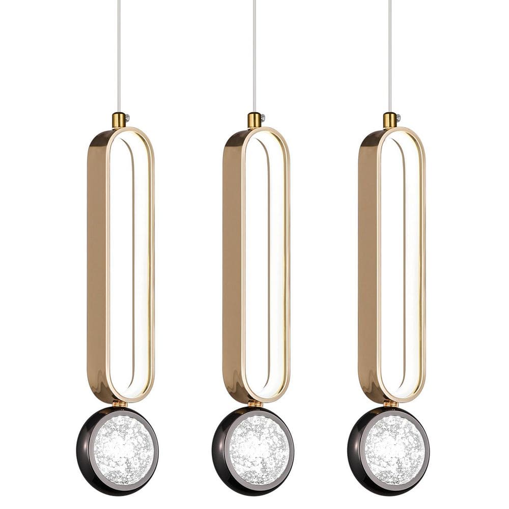 ZHLWIN Home Lighting 36-Watt Plating Gold Mini Oval Pendant Lights ...