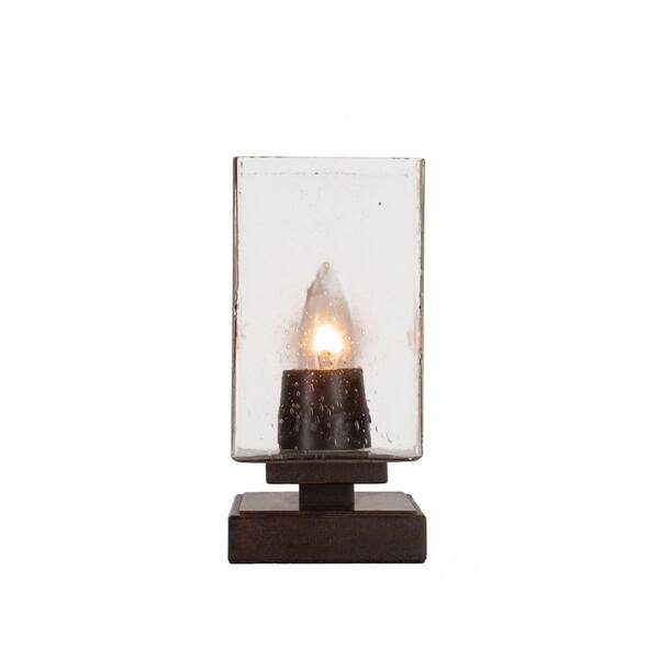 Quincy 11.5 in. Dark Granite Accent Lamp with Glass Shade 5R2DG530 ...