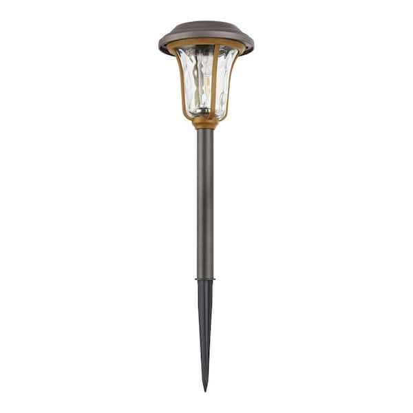 Reviews for Home Decorators Collection Perry 20-40 Lumen Bronze 2-Tone ...