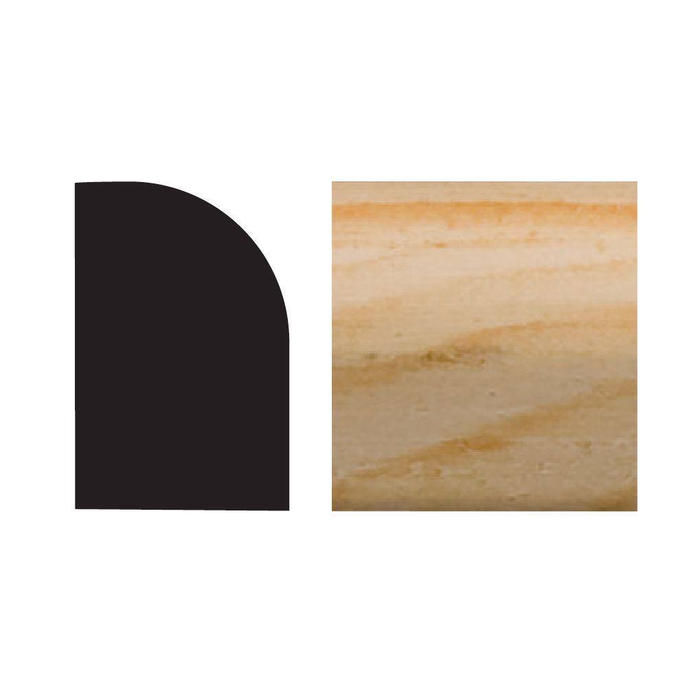 Royal Mouldings 8 ft. x 11/16 in. x 3/8 in. Polymer Base Shoe ...