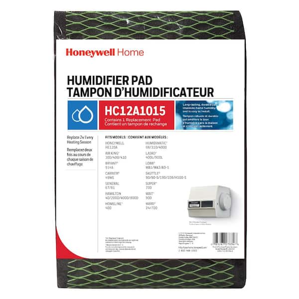 Honeywell Humidifier Replacement Pad HC12A1015 - The Home Depot