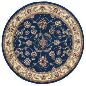 RADICI USA Como Ivory 3 ft. x 5 ft. Traditional Oriental Scroll Area ...