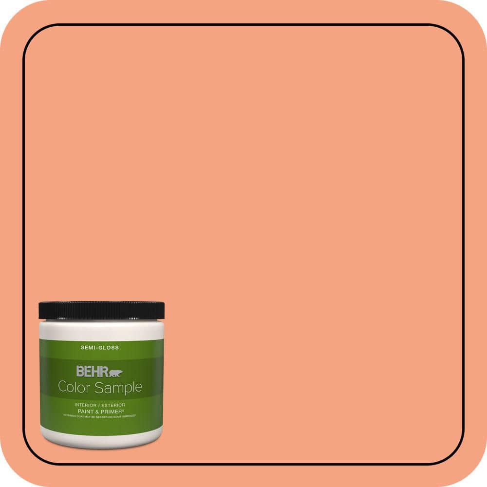 BEHR PREMIUM PLUS 8 oz. #P190-4 Siren Semi-Gloss Interior/Exterior ...