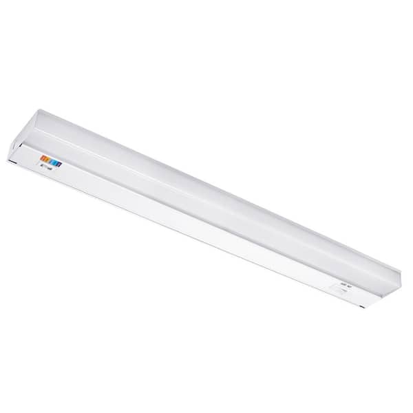 Maxxima 24 in. Hardwire White Integrated LED Undercabinet Light 5CCT ...