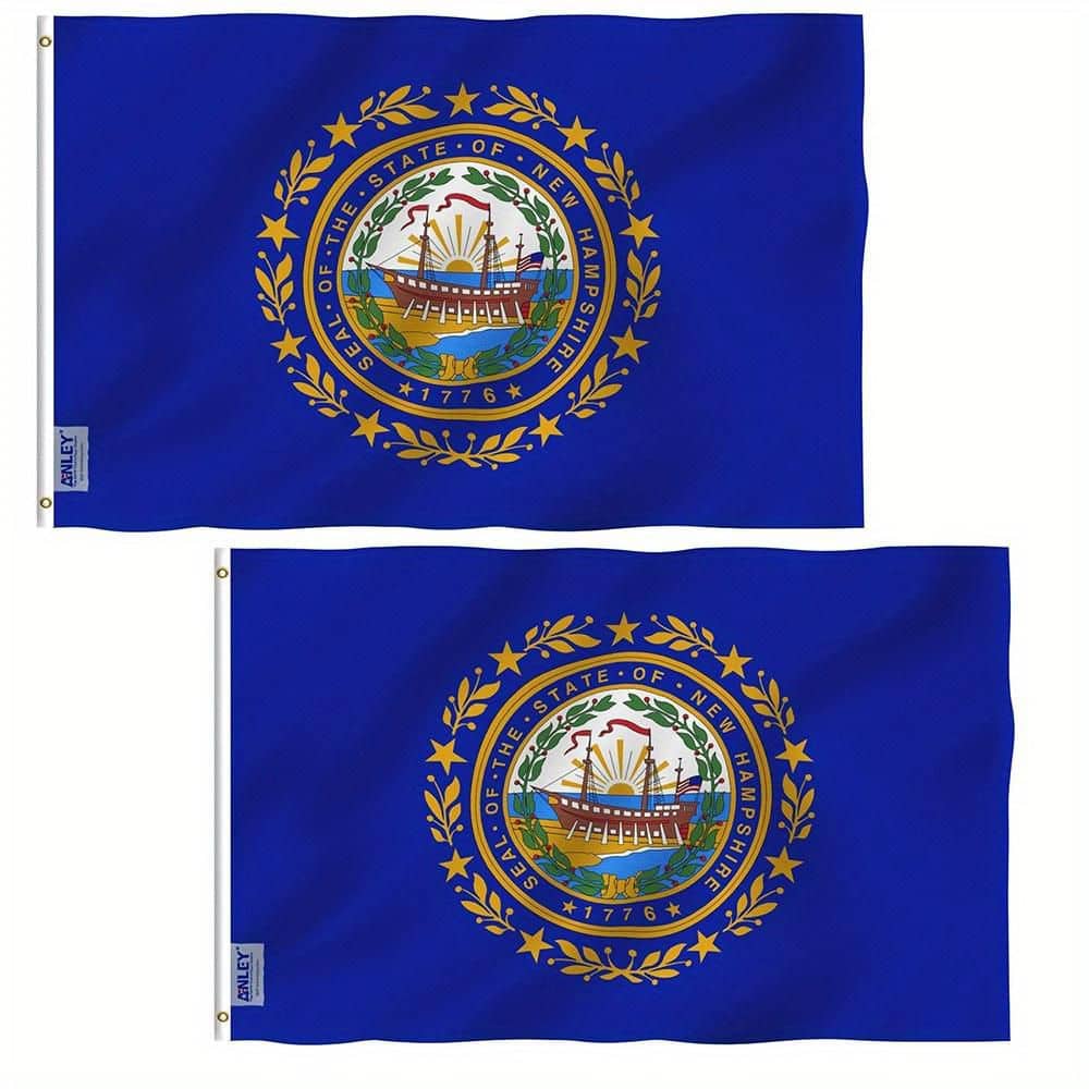ANLEY 3 ft. x 5 ft. Polyester New Hampshire State Flag-New Hampshire NH ...