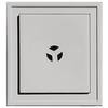 Builders Edge 7.375 in. x 7.375 in. #030 Paintable Slim Line Mounting ...