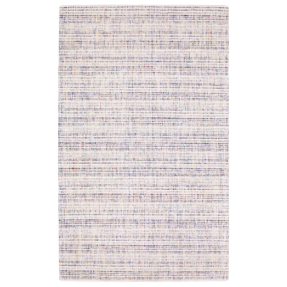 AVERLEY HOME Civic Ivory/Multi 8 ft. x 10 ft. Geometric Stripe Viscose ...