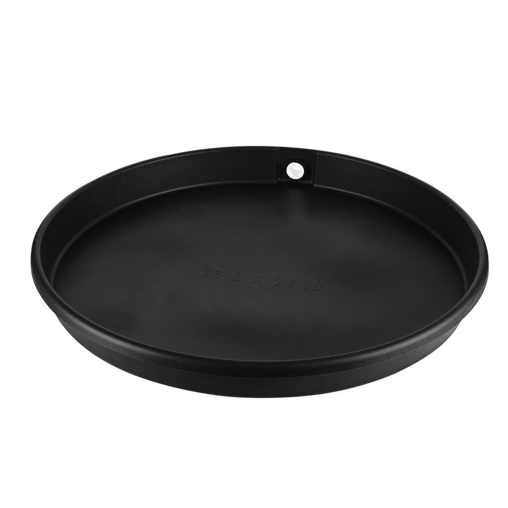 Everbilt 26 in. Plastic Round Water Heater Drain Pan with PVC Fitting ...