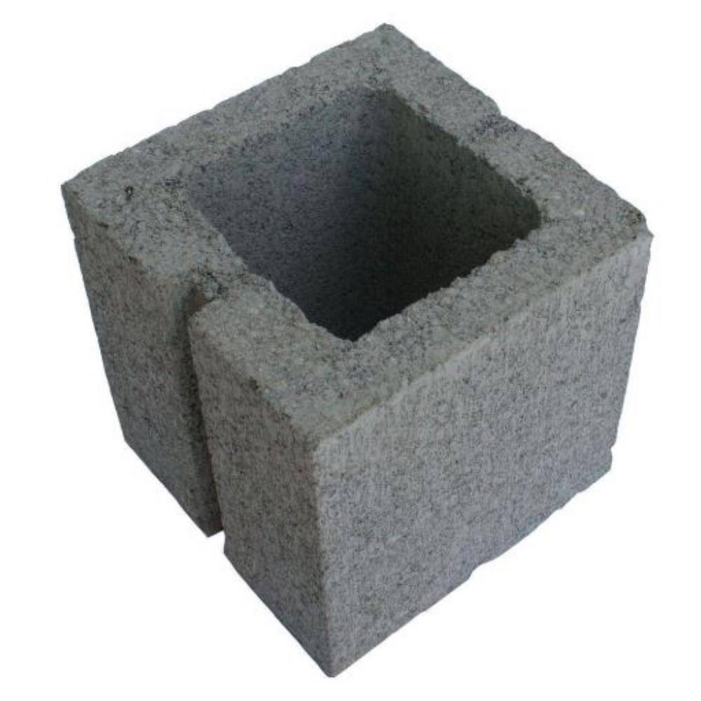 8 in. x 8 in. x 8 in. Half Heavyweight Concrete Block H0808080001000000 ...