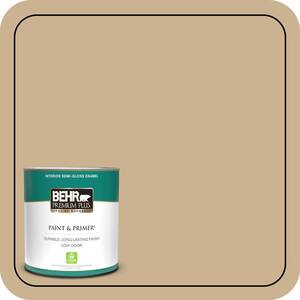 BEHR DYNASTY 1 gal. #PWL-84 Tropical Tan Satin Enamel Exterior Stain ...